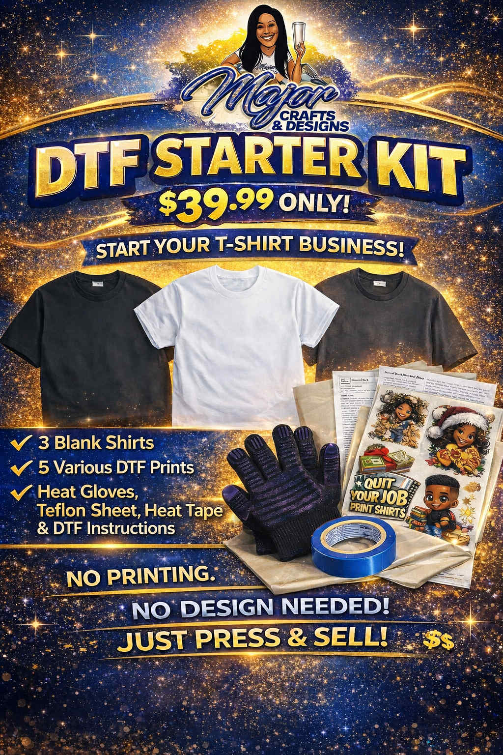 DTF Starter Kit – Major Crafts & Designs