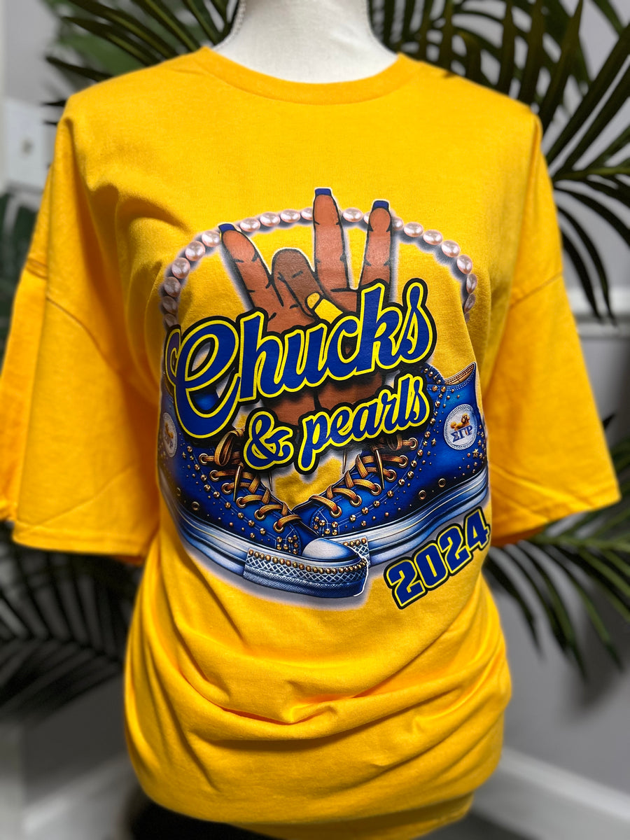 Chucks & Pearls- SGRHO – Major Crafts & Designs